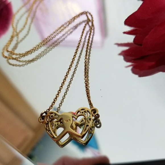 Jewelry | 18k Yellow Gold Interlocked In Love Heart | Poshmark